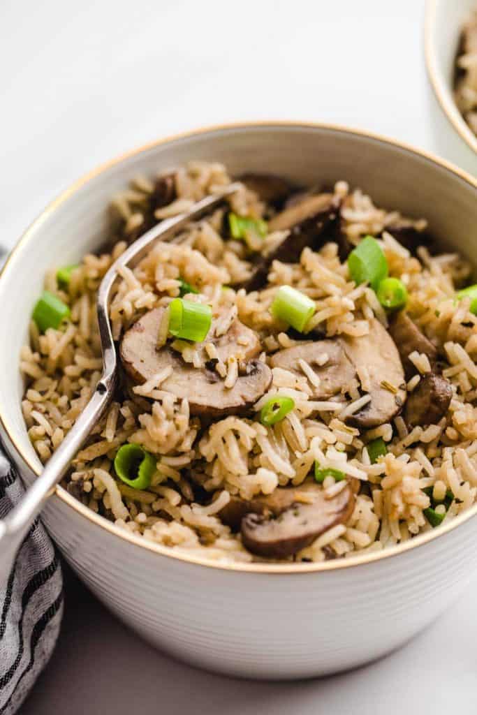 Mushroom Rice - Little Sunny Kitchen