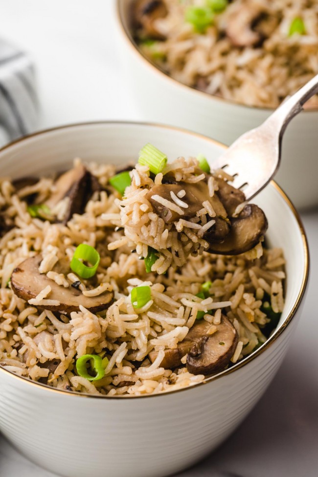 Mushroom Rice - Little Sunny Kitchen