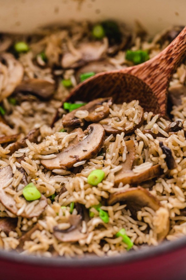 Mushroom Rice - Little Sunny Kitchen