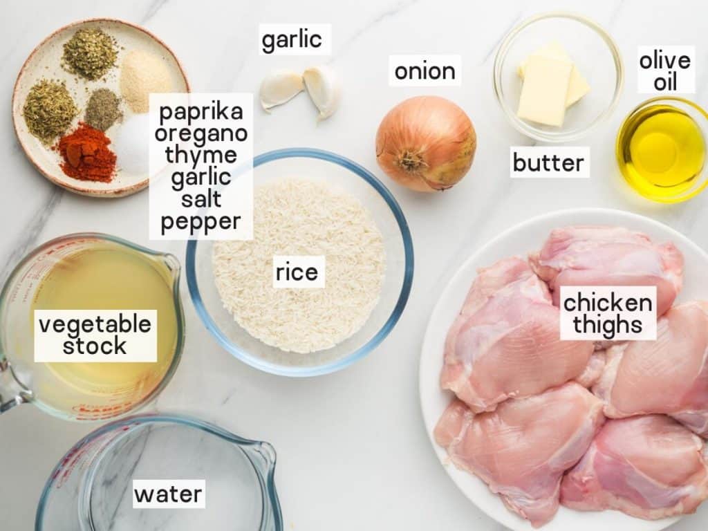 Oven Baked Chicken and Rice (One Dish Dinner) - Little Sunny Kitchen