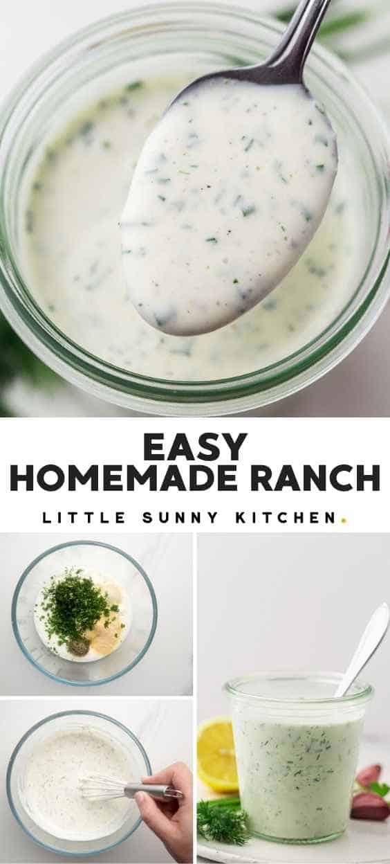 Homemade Ranch Dressing - Little Sunny Kitchen