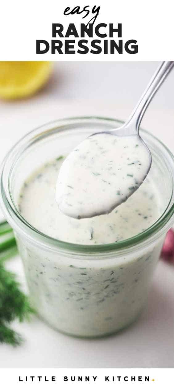 Homemade Ranch Dressing - Little Sunny Kitchen