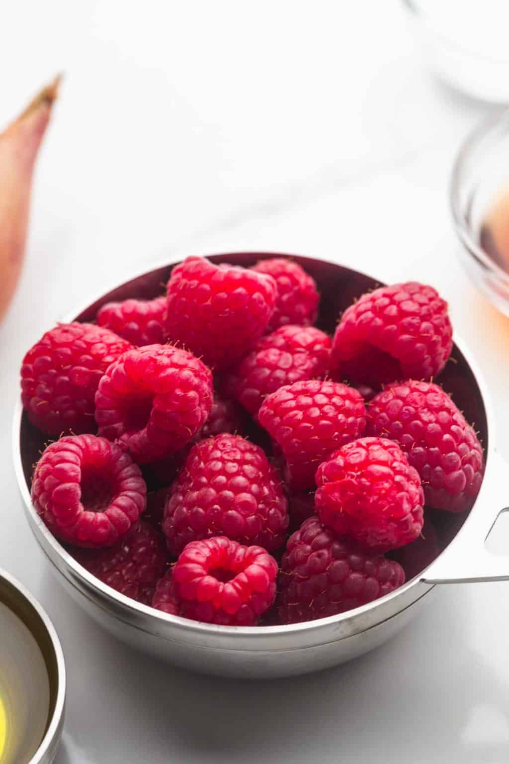 Fresh Raspberry Vinaigrette Dressing - Little Sunny Kitchen