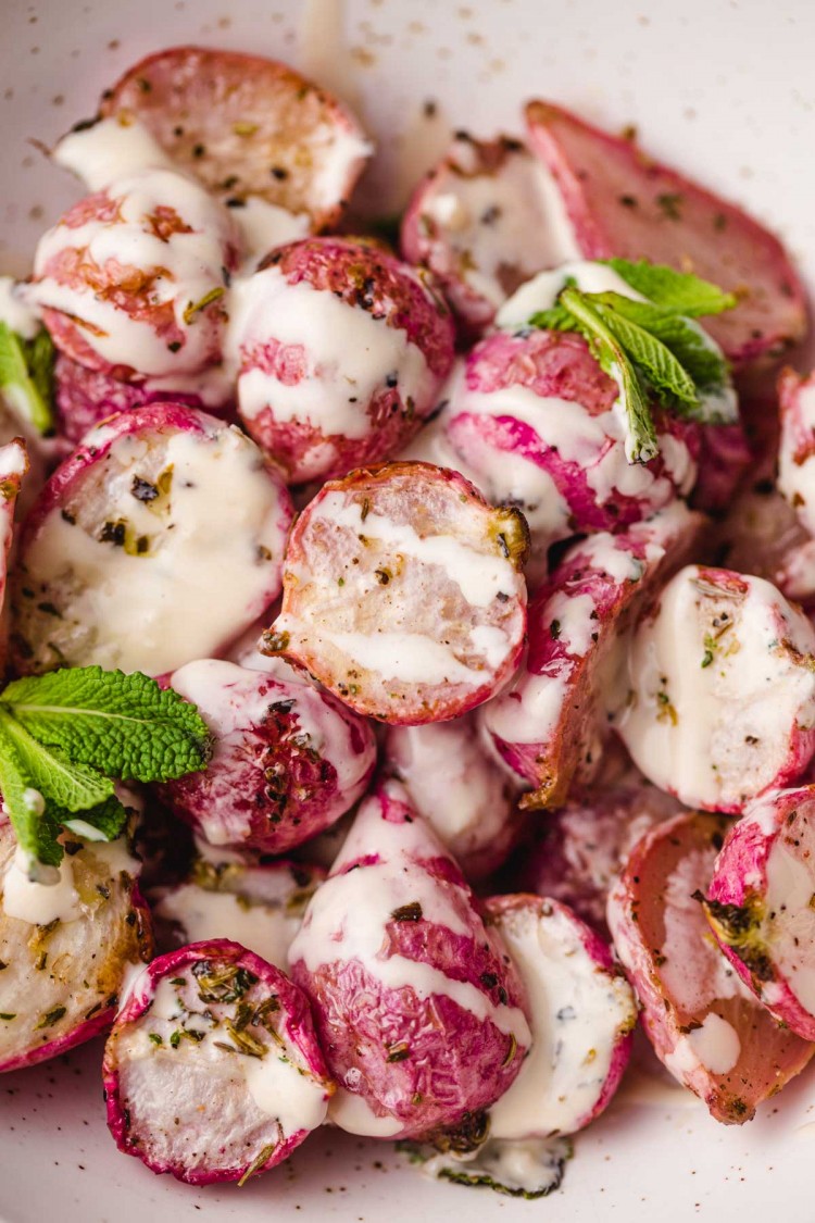 Roasted Radishes Side Dish (Low Carb!) - Little Sunny Kitchen