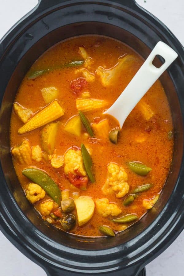 Slow Cooker Vegetable Curry - Little Sunny Kitchen