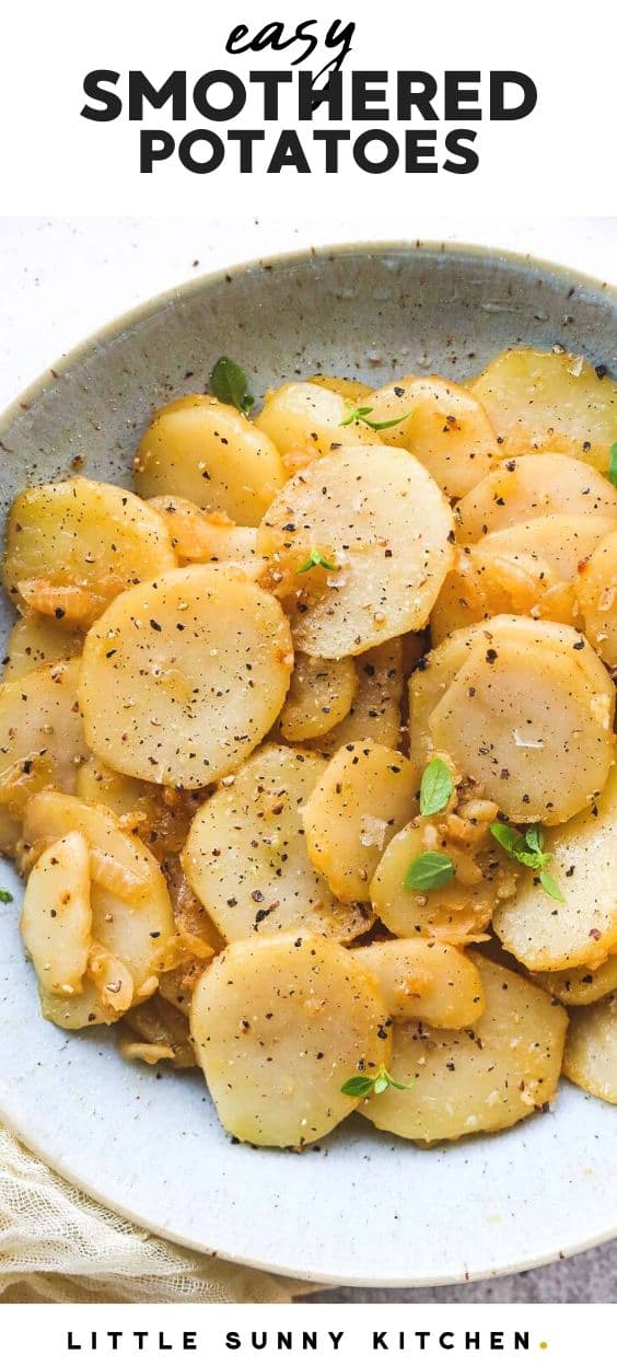 Smothered Potatoes - Little Sunny Kitchen