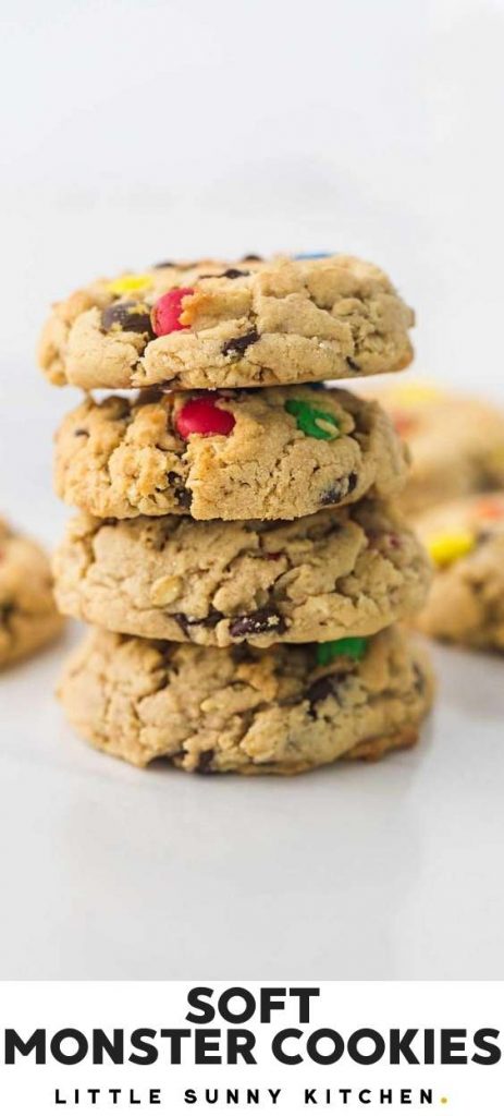 Soft Monster Cookies | Little Sunny Kitchen