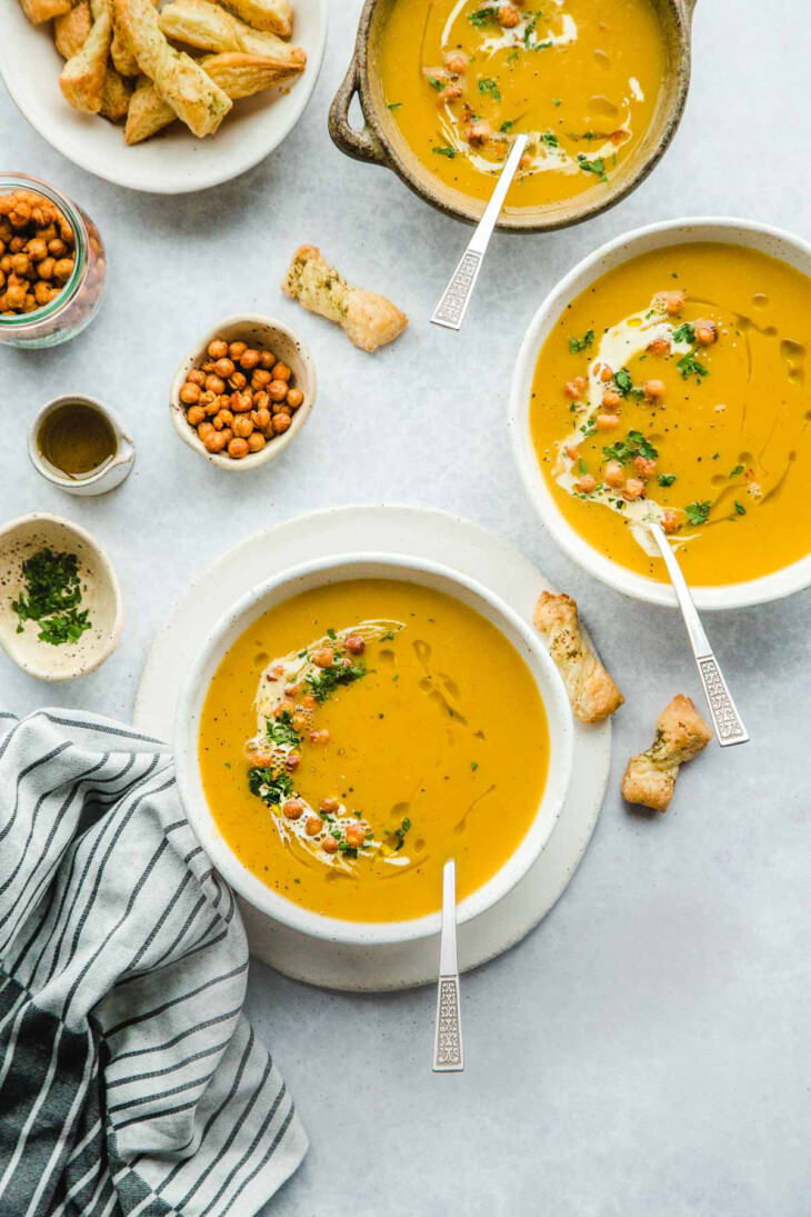 Roasted Swede Soup (Rutabaga Soup) - Little Sunny Kitchen