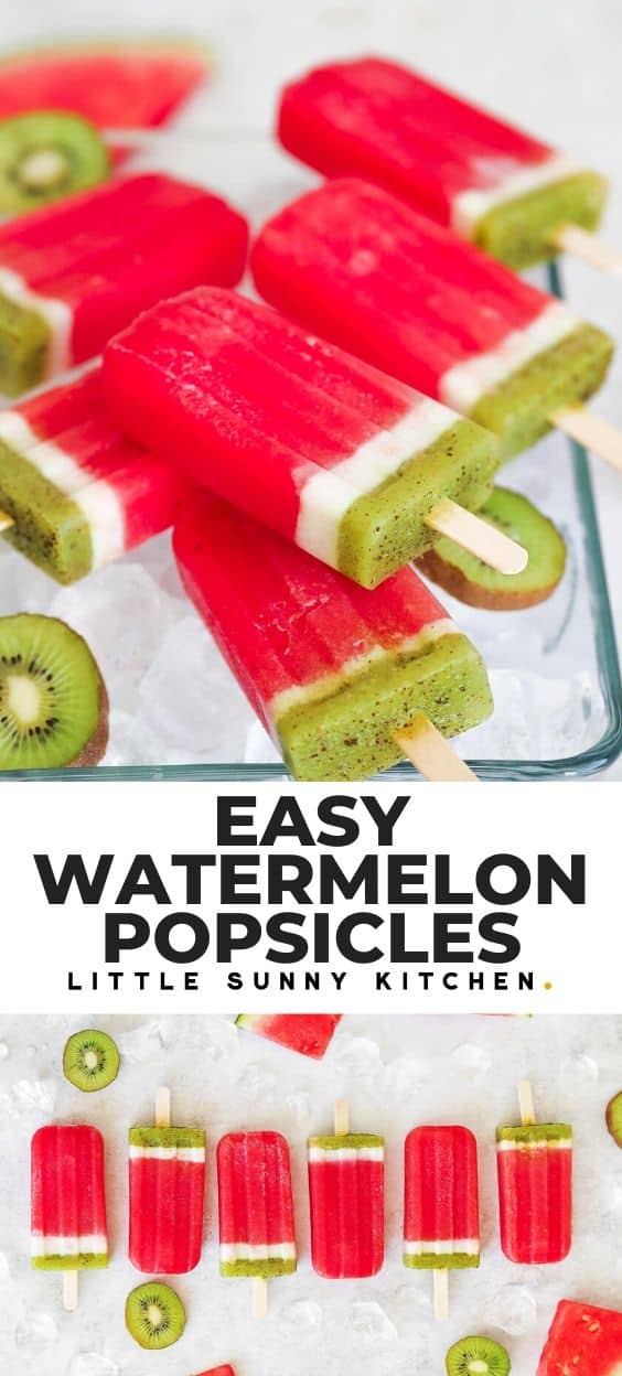 Watermelon Popsicles - Little Sunny Kitchen